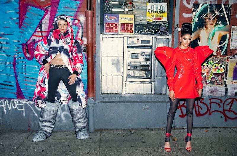 PRITIKA SWARUP AND TARAS ROMANOV TAKE DOLCE & GABBANA TO THE STREET ph ...