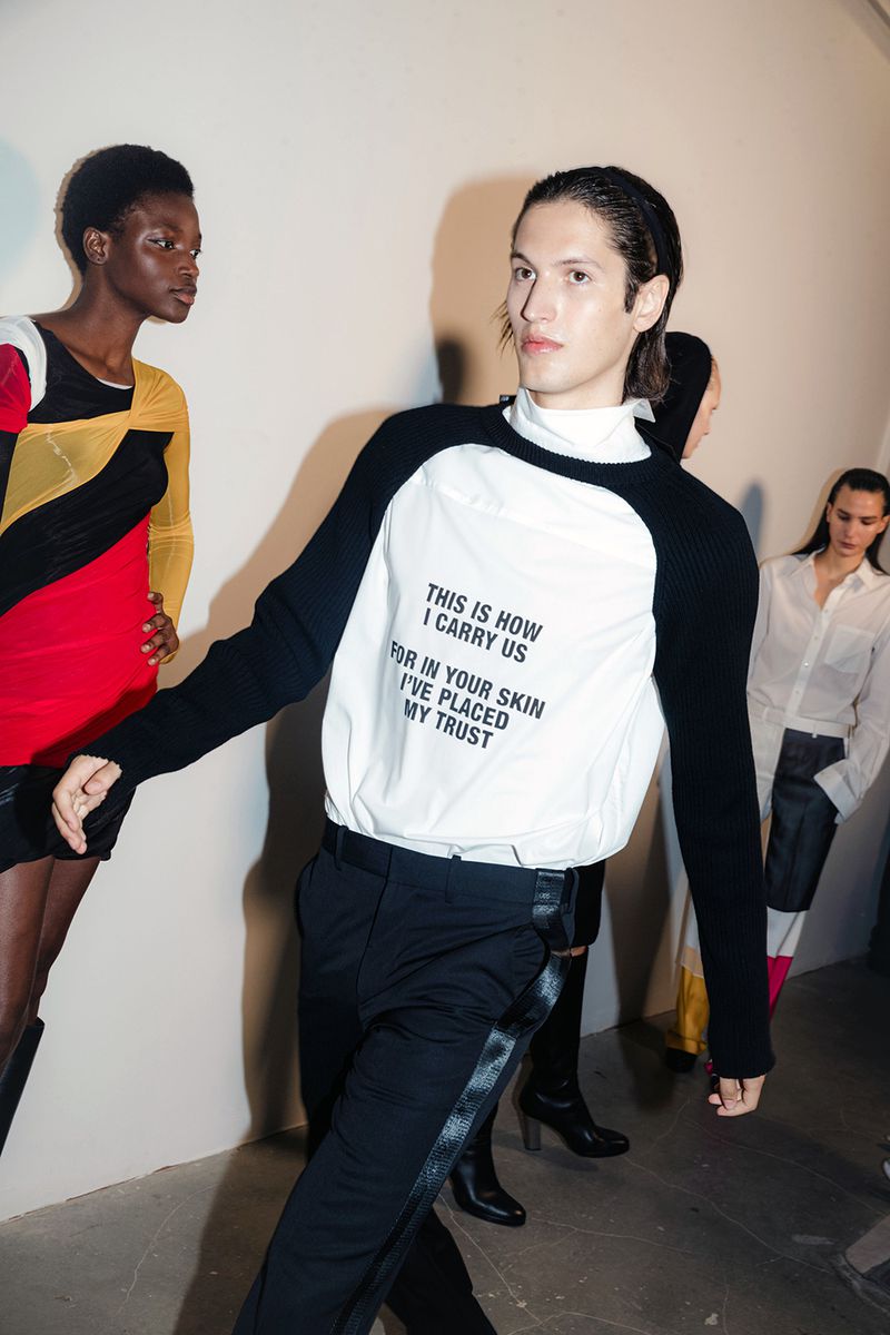 Helmut Lang Spring/Summer 2024 Backstage (Models.com)