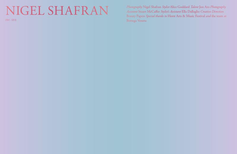 Nigel Shafran (Beauty Papers)