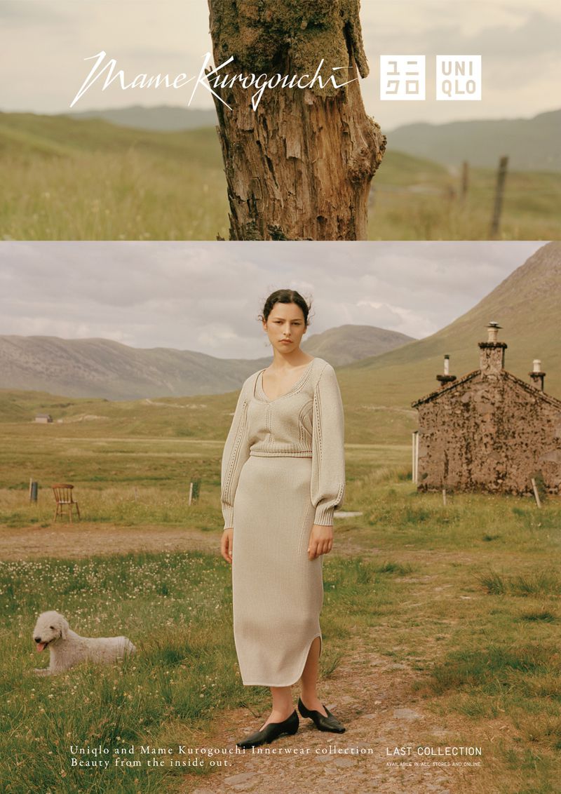 Uniqlo x Mame Kurogouchi F/W 2023 Campaign (Uniqlo)
