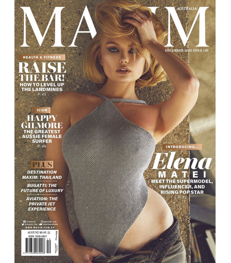 Maxim Australia December 2023 Cover (Maxim Australia)