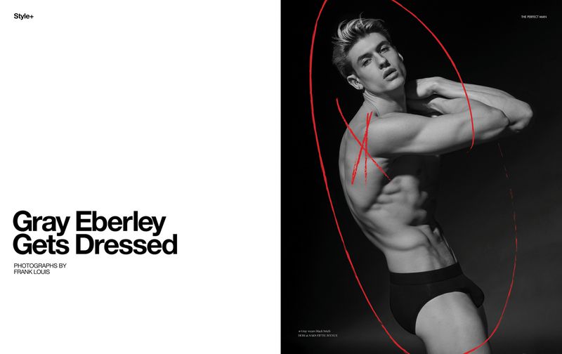 Gray Eberley Gets Dressed (The Perfect Man Magazine)