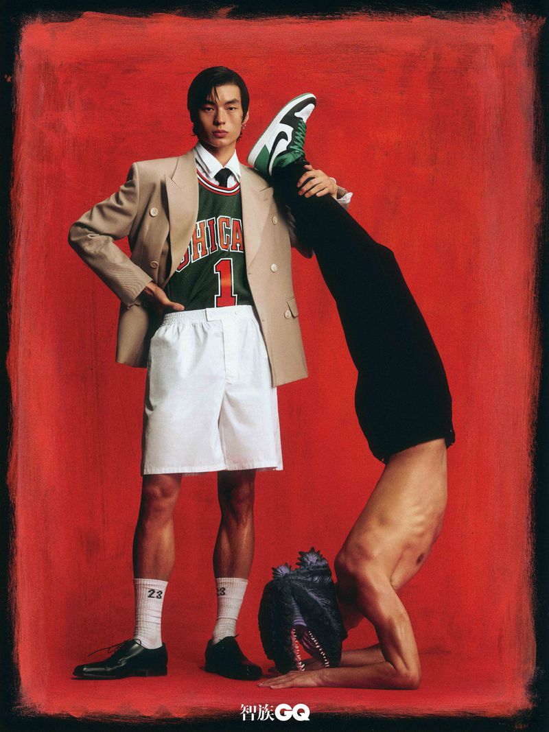 Godzilla VS Basketball by Wei Huan (GQ China)