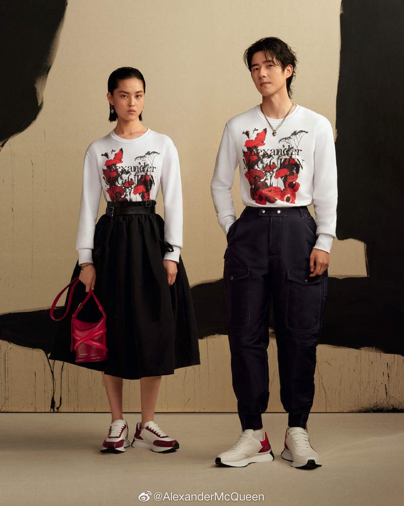 Alexander McQueen Chinese Valentine's Day Liu Haoran Campaign (Alexander McQueen)