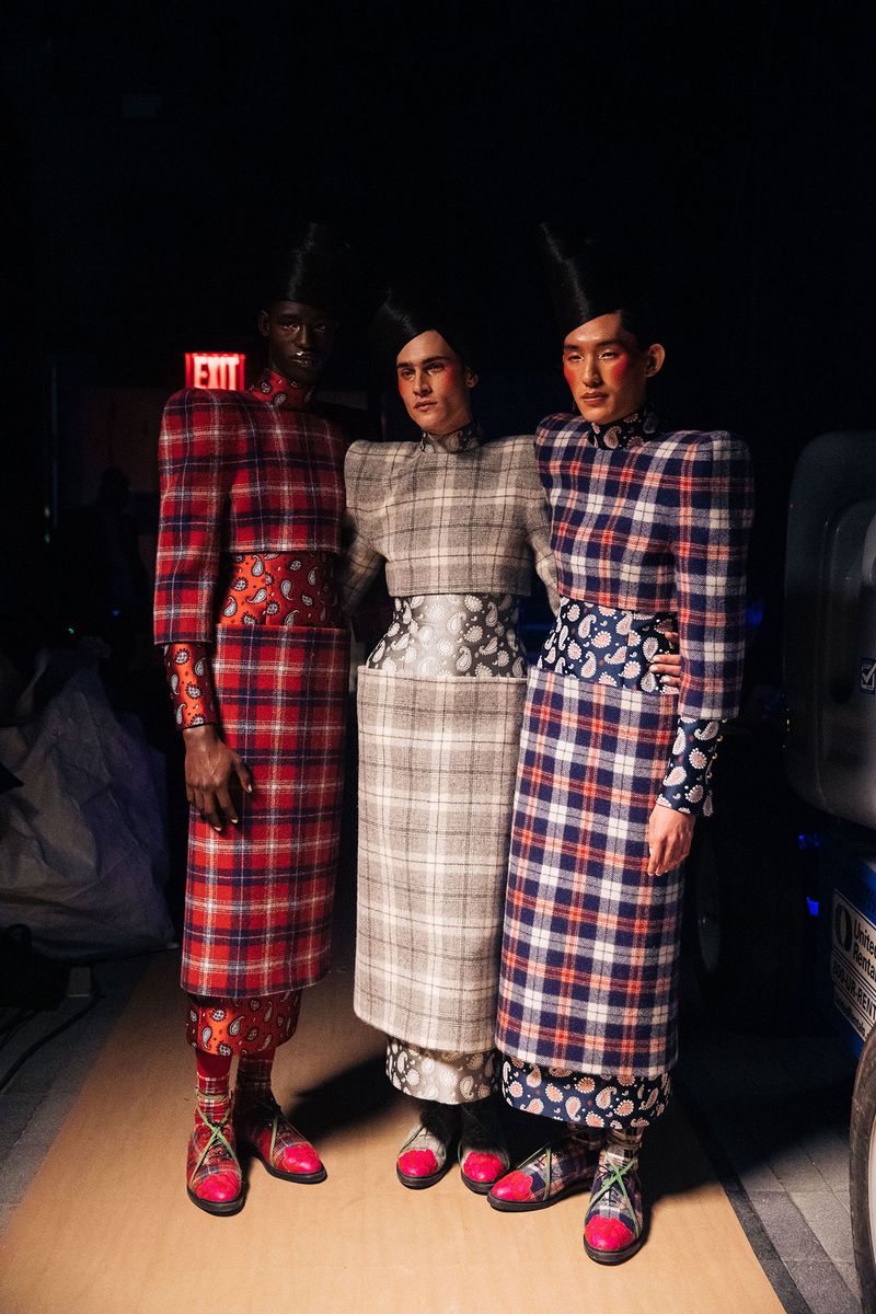 Thom Browne FW23 Backstage (Models.com)