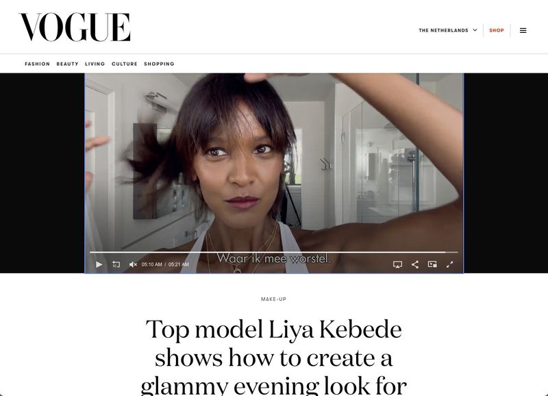 Top Model Liya Kebede (Vogue Netherlands)