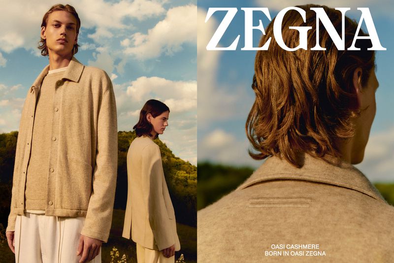 Zegna S/S 2023 Oasi Cashmere Campaign (Zegna)