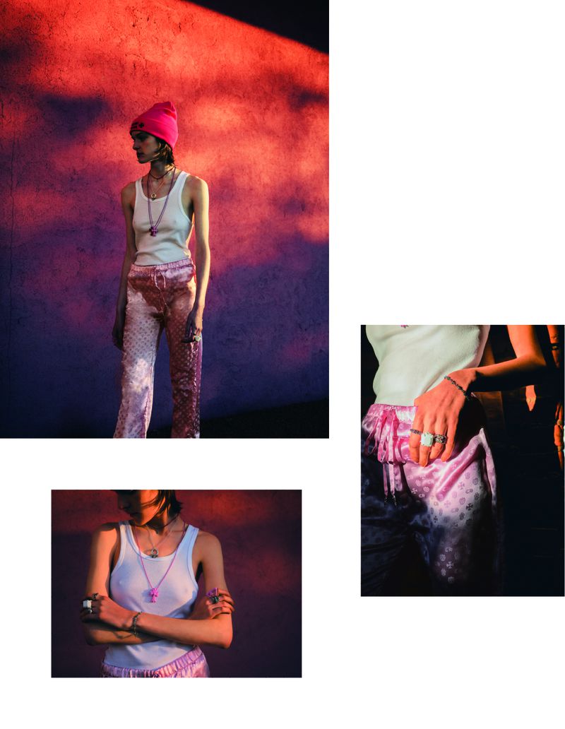 color scheme CHROME HEARTS (Silver Magazine)