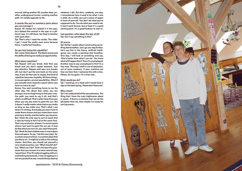 Tal R & Emma Rozensweig (Apartamento Magazine)