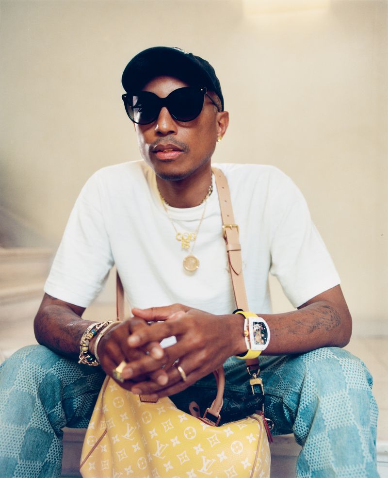 In the Louis Vuitton studio with Pharrell Williams ahead of his debut ...