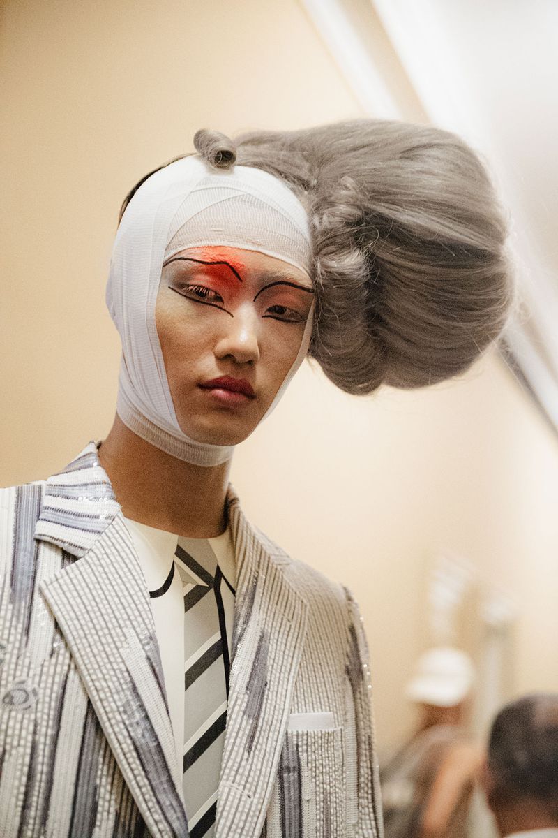 Thom Browne Fall/Winter 2023 Couture Backstage (Models.com)