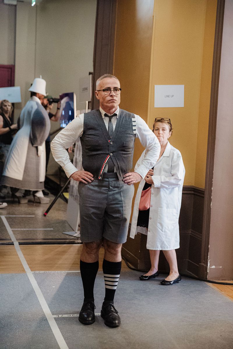 Thom Browne Fall/Winter 2023 Couture Backstage (Models.com)