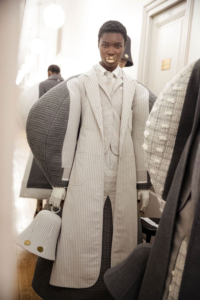 Thom Browne Fall/Winter 2023 Couture Backstage (Models.com)