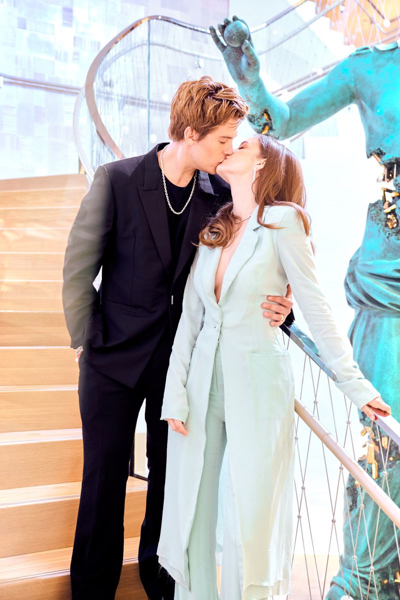 Barbara Palin and Dylan Sprouse for Popsugar (Tiffany & Co.)