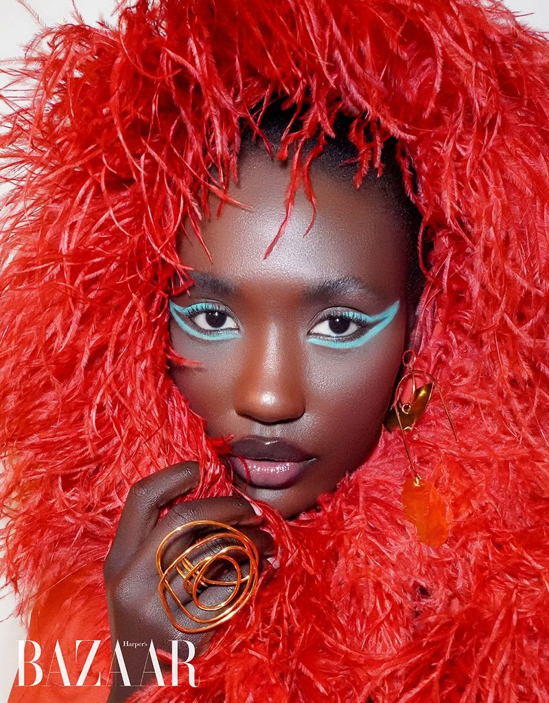 Model Anyon Asola Exudes Bold Beauty In Lena Erziak Couture | Photos by ...