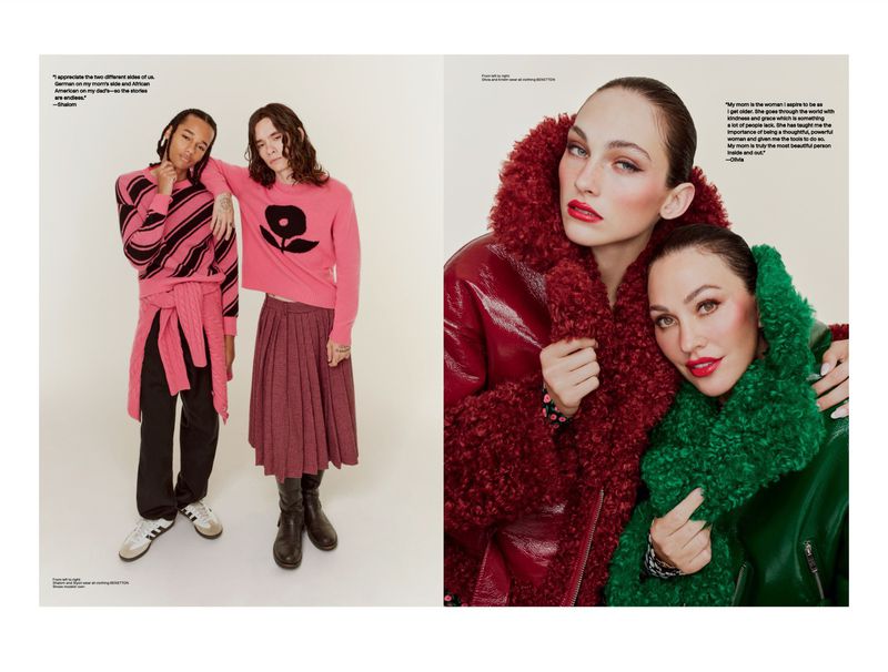V are Family featuring Benetton (V Magazine)