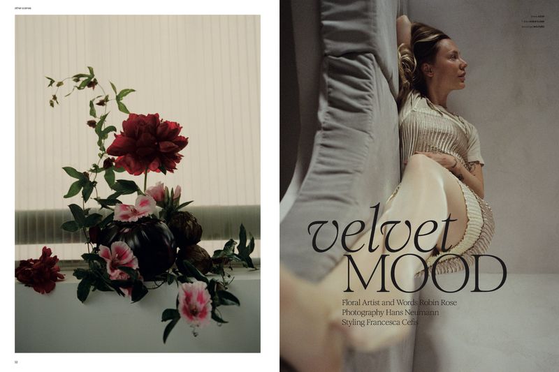 Velvet Mood (Portrait of Artist Robin Rose) (Various Editorials)