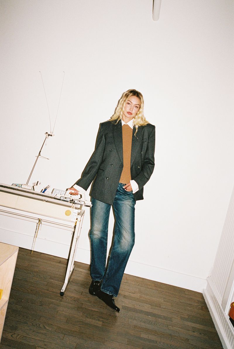 Working' 9 to 5 with Gigi Hadid (SSENSE)