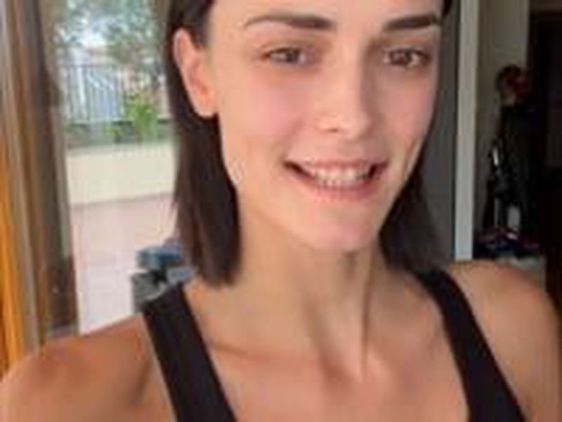 Hana Grizelj at Versace S/S 24 Fashion Show (Models.com)