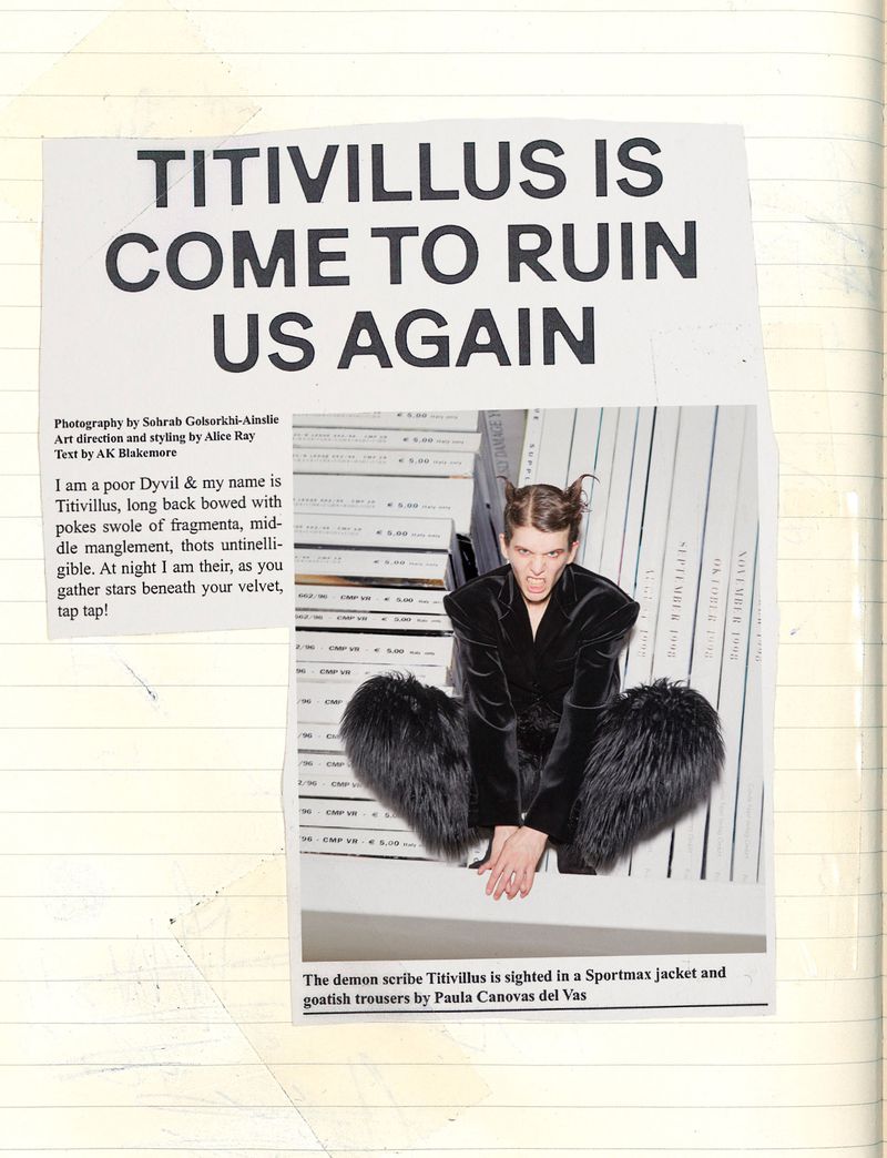 Titivillus Is Come To Ruin Us Again (Tank Magazine)