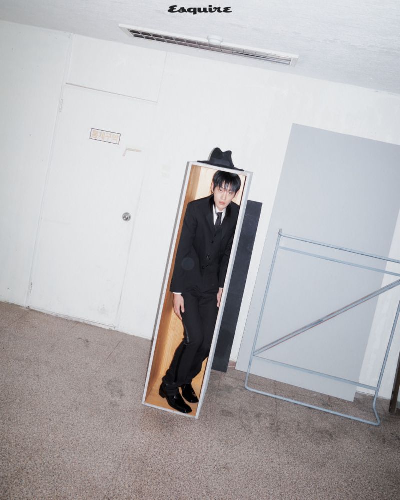 Coolly Styled Dress Suit by Ted Min (Esquire Korea)