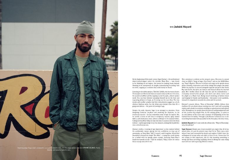 Sage Elsesser Cover Story photographed by Nico B. Young (Justsmile ...