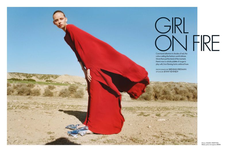 Girl On Fire (Elle UK)