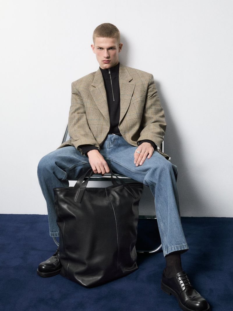 Green Herringbone by Manu Ruix (Zara)