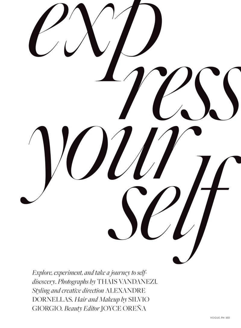 Express yourself (Vogue Philippines)