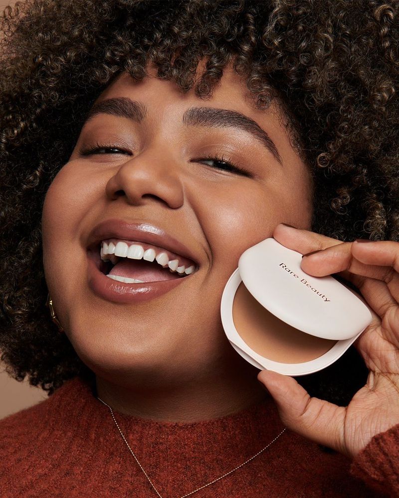 True to Myself Tinted Pressed Finishing Powder Campaign (Rare Beauty by ...