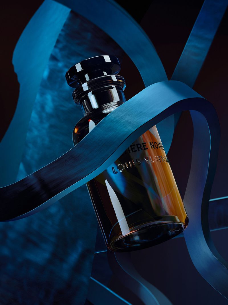 A series of spatial still lifes photography- new perfume (Revue Magazine)