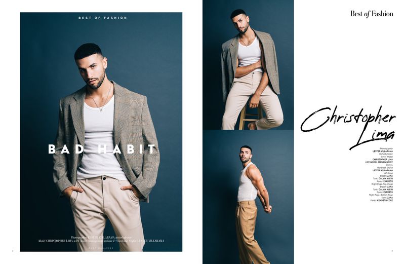 Bad Habit for Pump Magazine: Christopher Lima (Various Editorials)