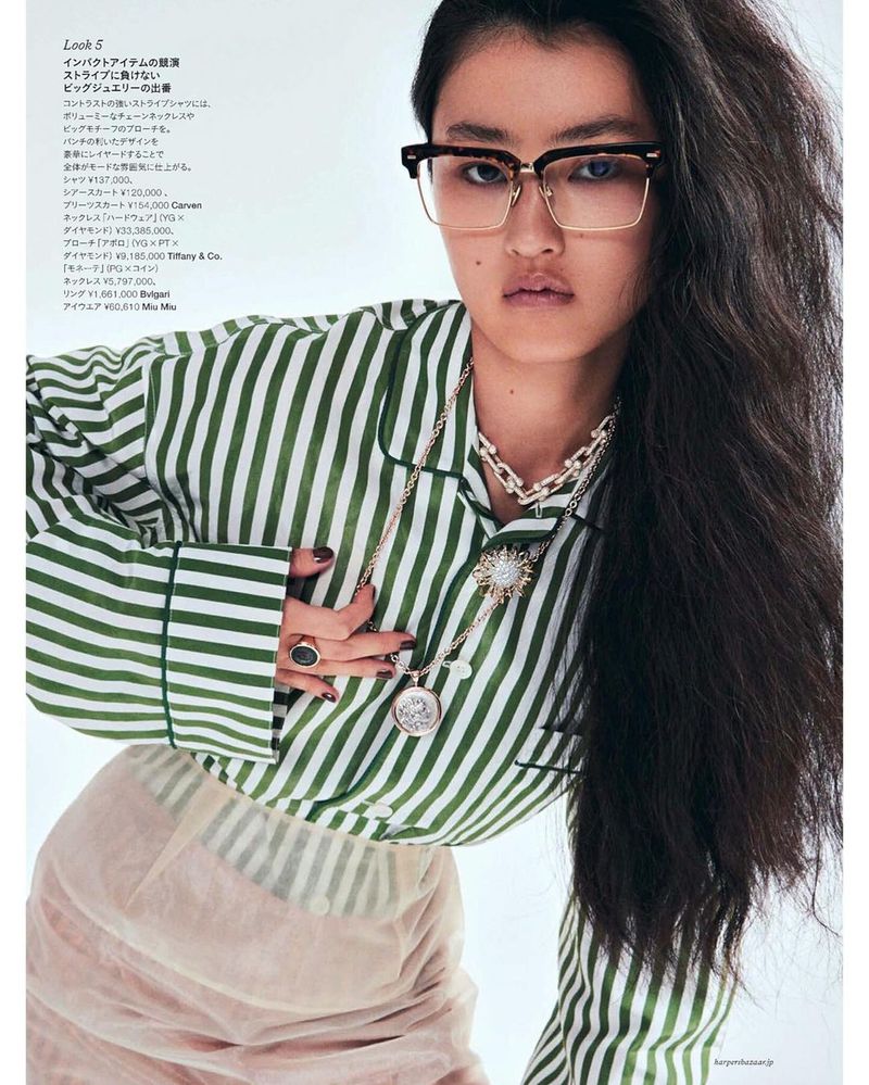 Jewelry On Shirt (Harper's Bazaar Japan)