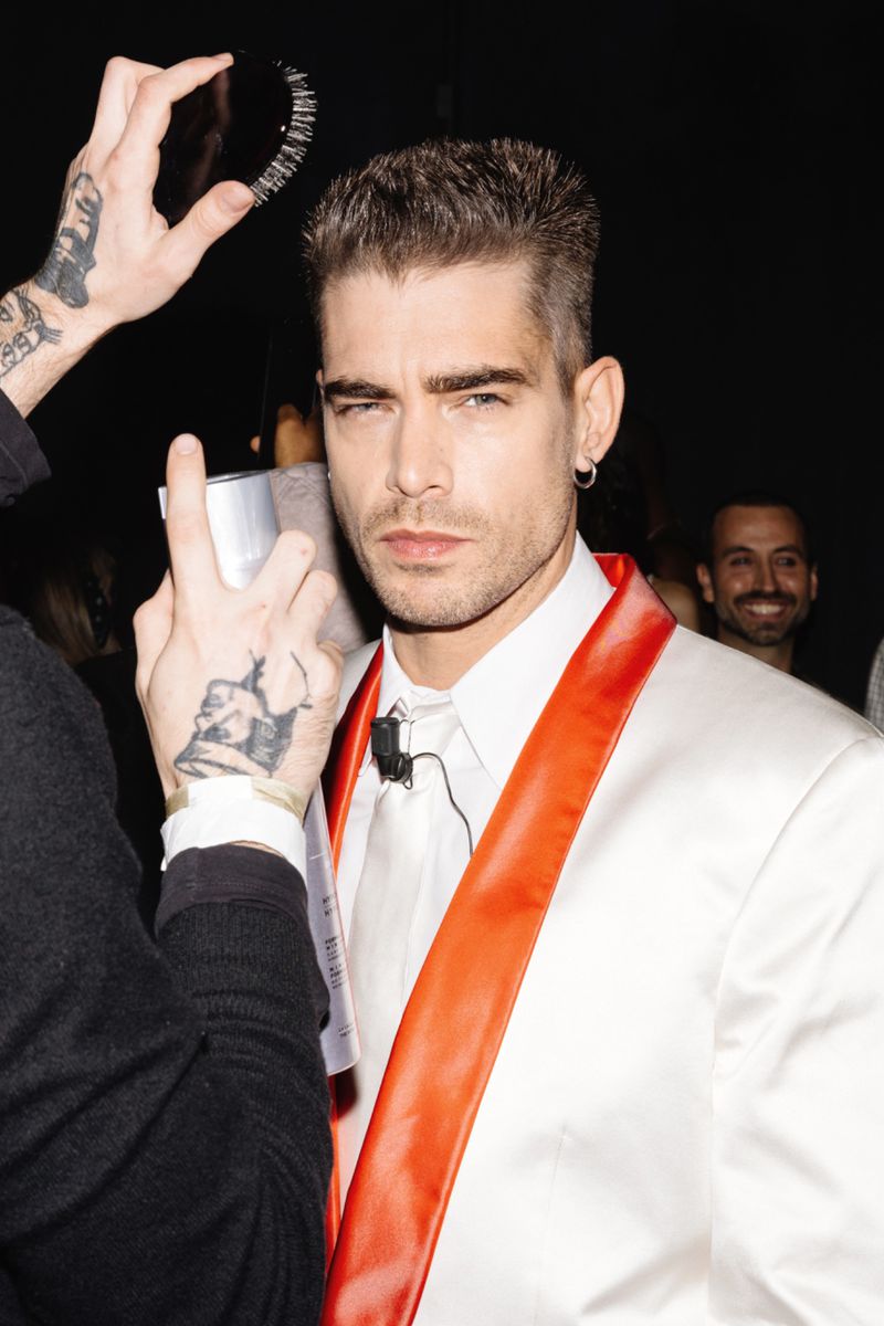 Jordanluca F/W 25 Show backstage (The Pink Prince)