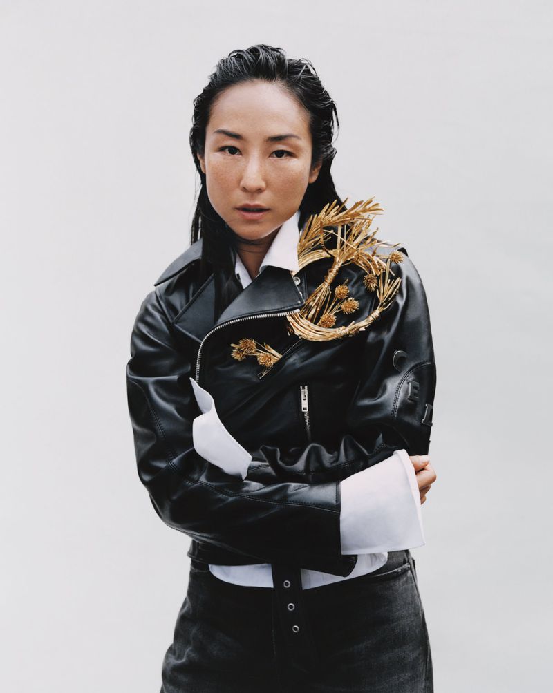 Greta Lee by Tyler Mitchell (American Vogue)