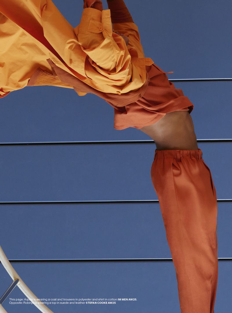 A movement study by Viviane Sassen and Raphael Hirsch (AnOther Man Magazine)