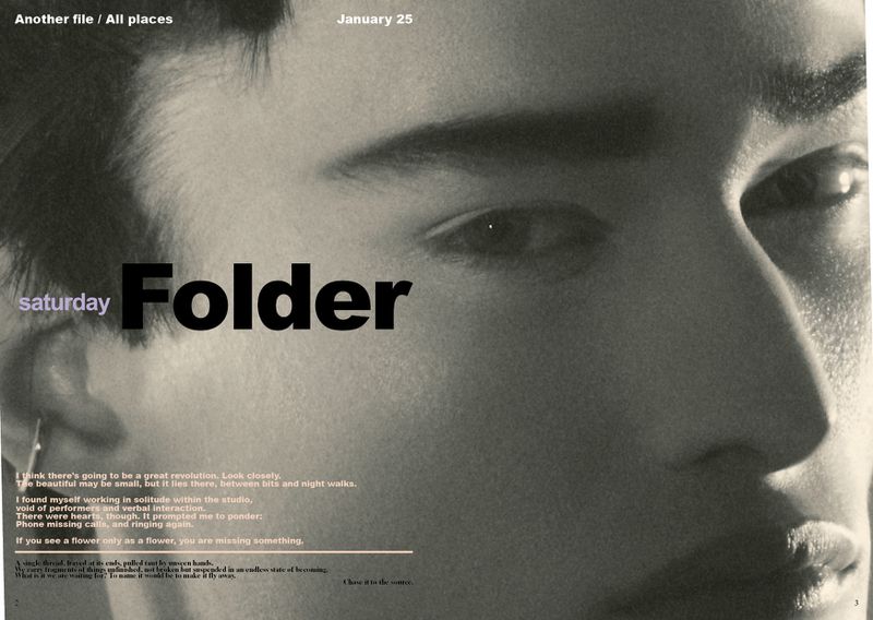 SATURDAY FOLDER (Various Editorials)