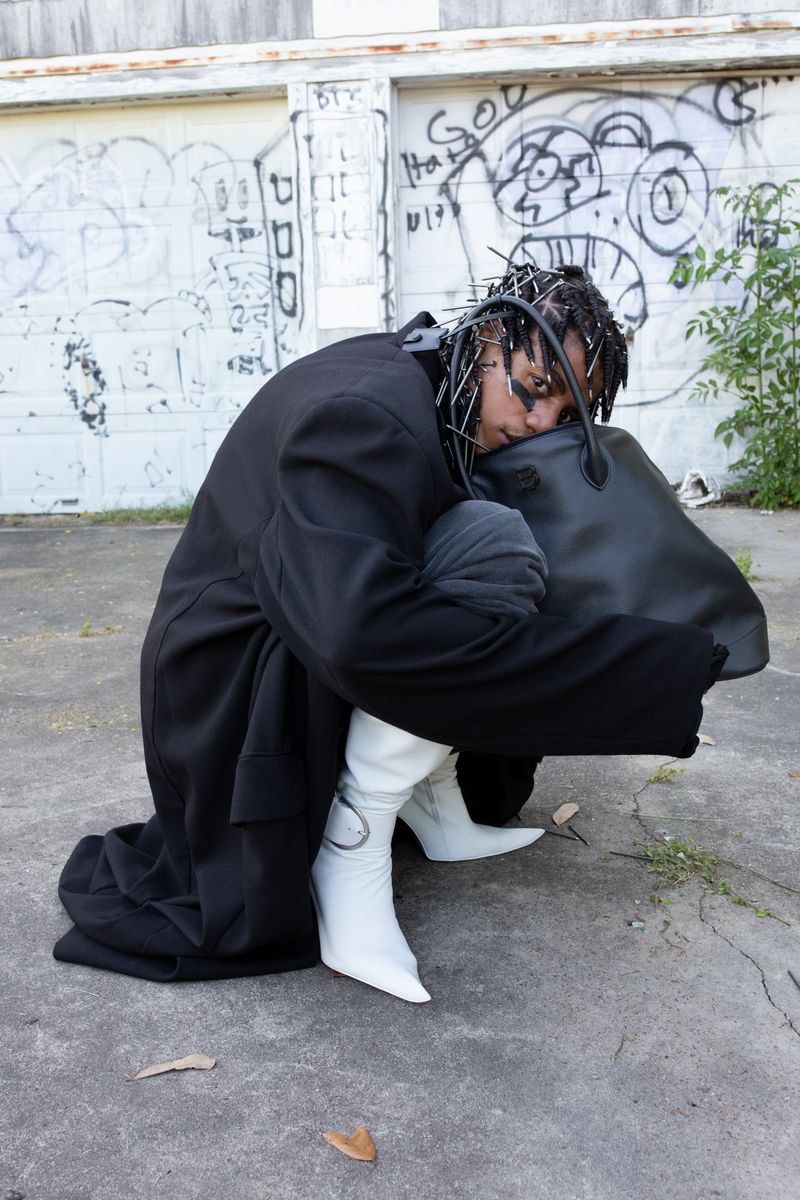 Teezo Touchdown in Balenciaga Winter 21 Collection (Replica Man Magazine)