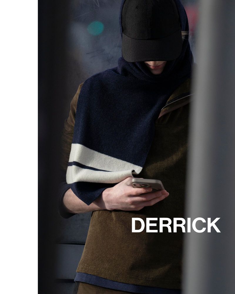 DERRICK A/W 25 photographed by Mikey Massey (Derrick)