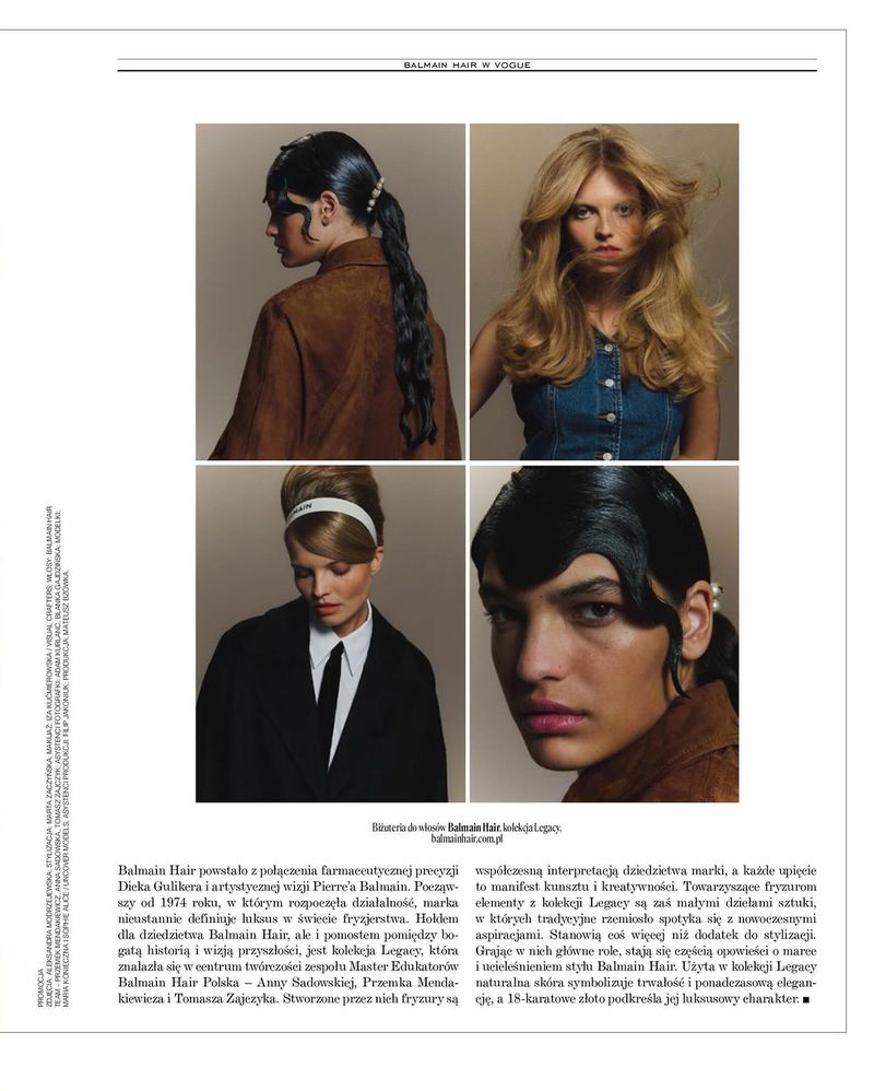 Balmain Hair by Aleksandra Modrzejewska (Vogue Polska)