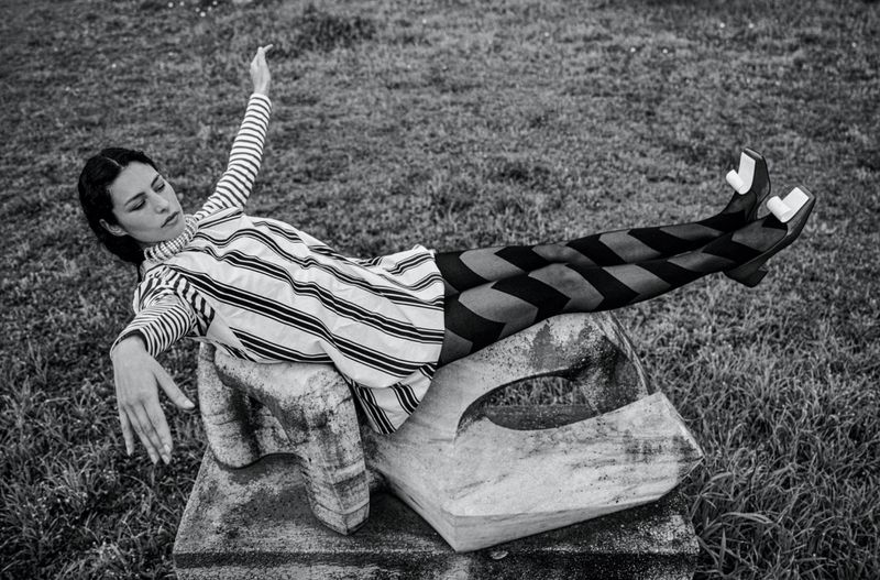Stripes. (Vogue Greece)