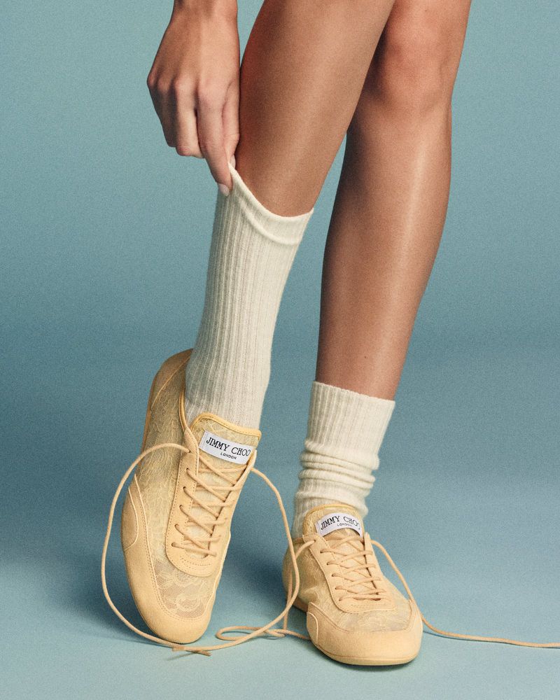 Jimmy Choo "Sunny" trainer launch campaign Summer 2026 (Jimmy Choo)