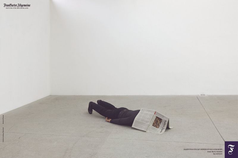There's always a clever worm behind it. (FAZ Magazine)