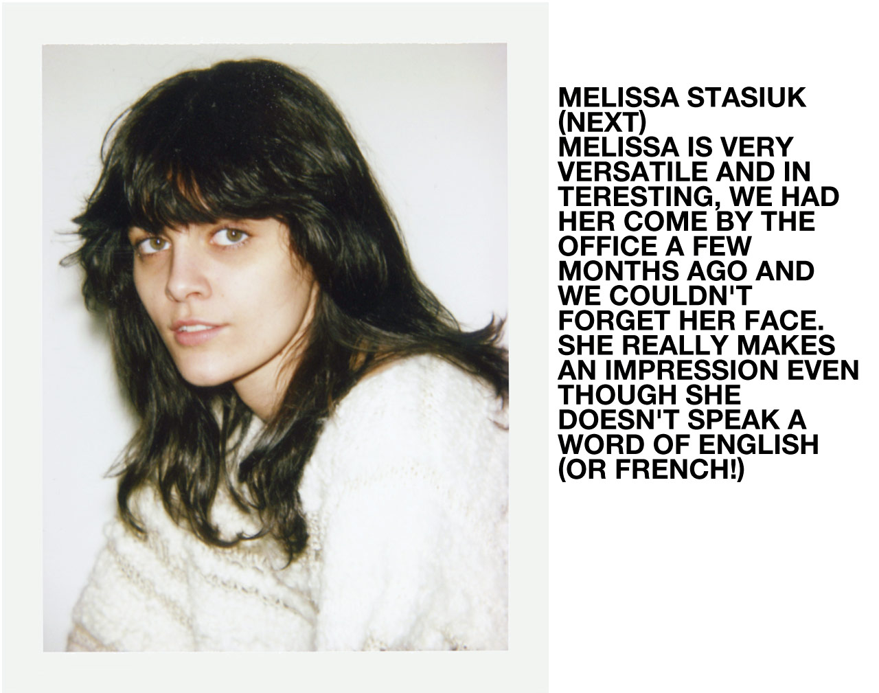 Self Service’s Faces of the season | models.com MDX