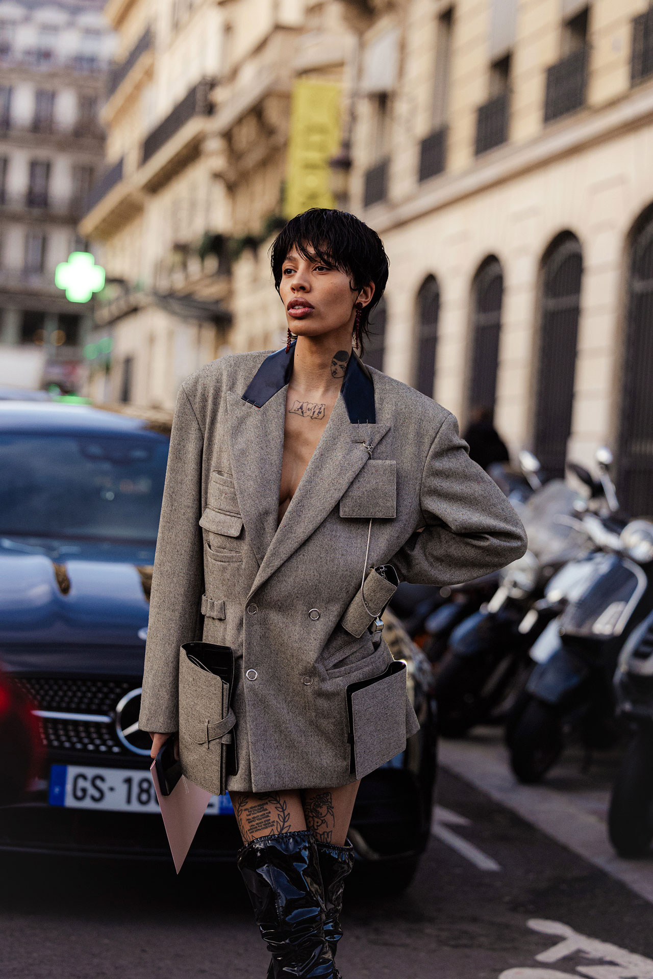 Street Style: See What the Models Are Wearing Off-Duty During Couture S ...