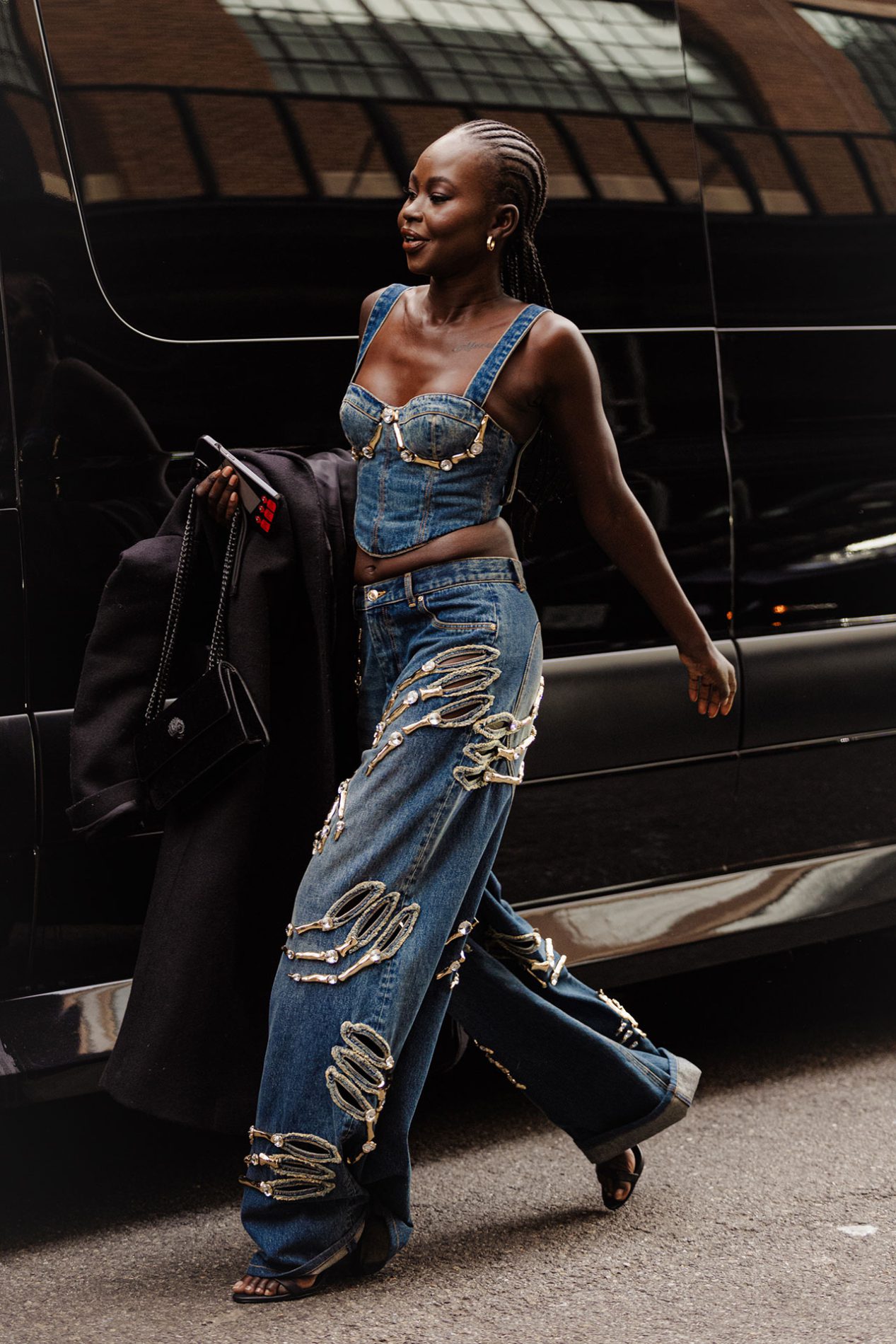 Street Style: See What the Models Are Wearing Off-Duty During NYFW F/W ...