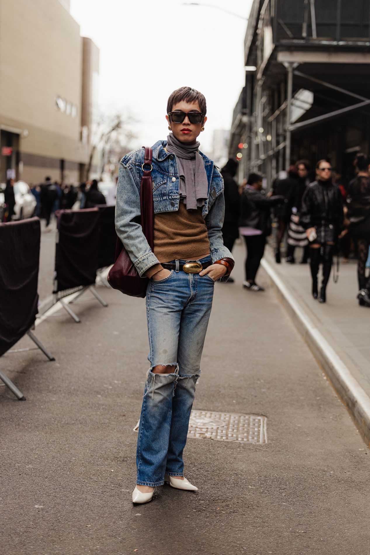 Street Style: See What the Models Are Wearing Off-Duty During NYFW F/W ...