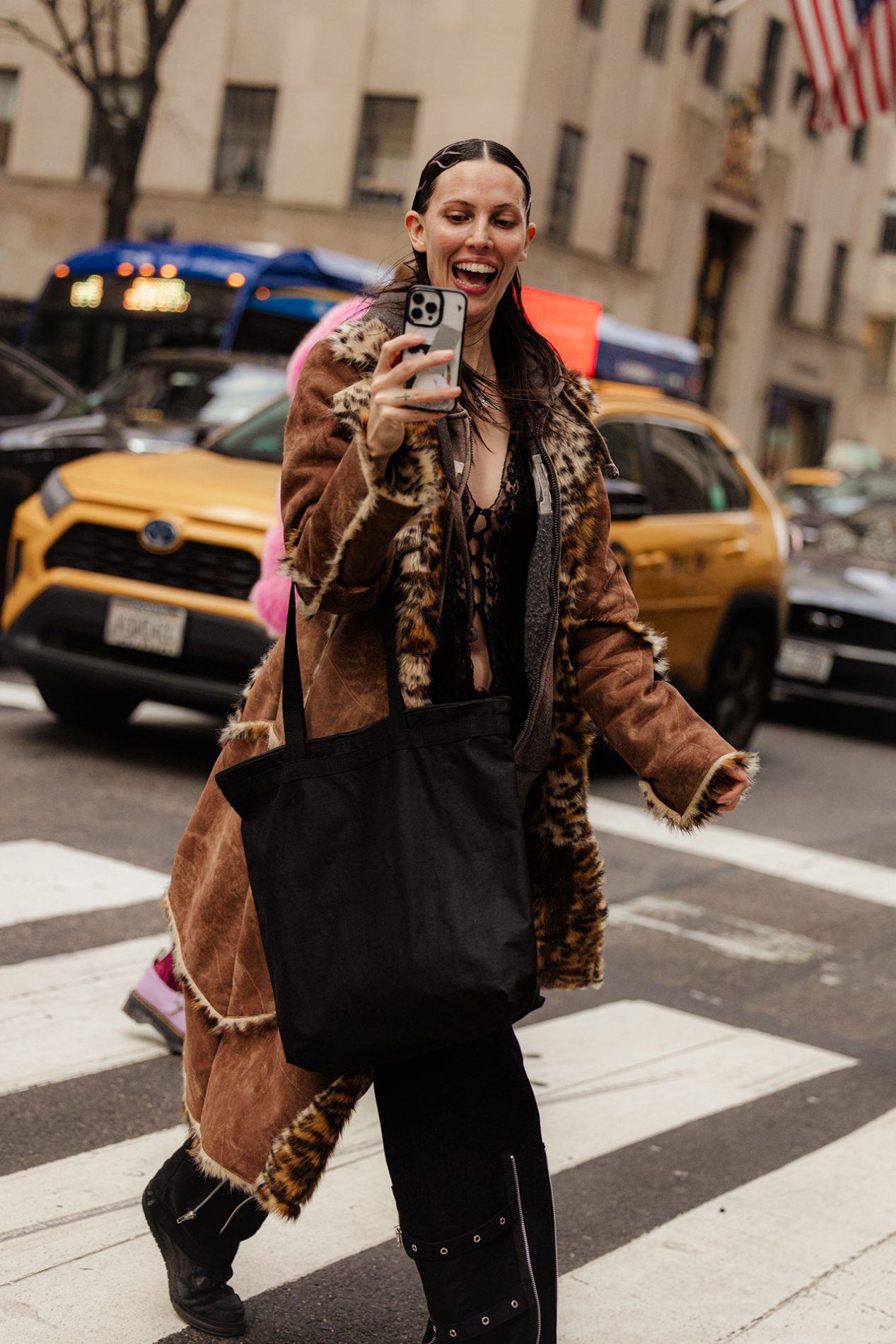 Street Style: See What the Models Are Wearing Off-Duty During NYFW F/W ...