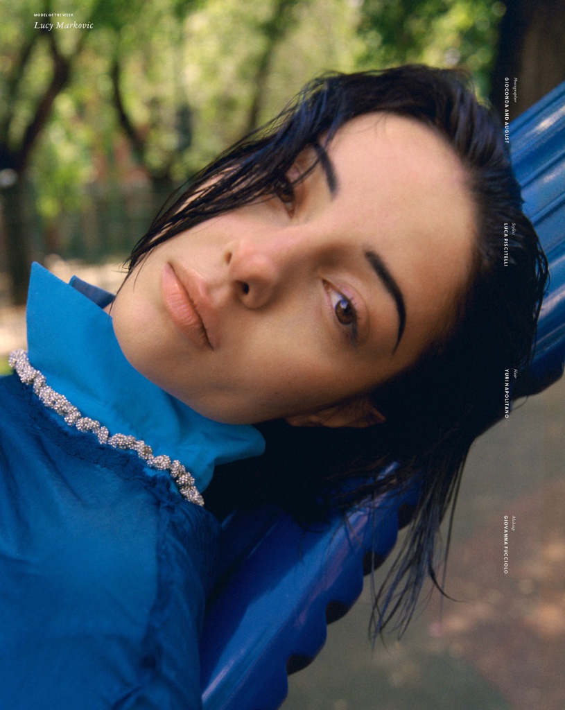 Croatian Rookie Lucy Markovic Was A Versace Exclusive | NEWfaces