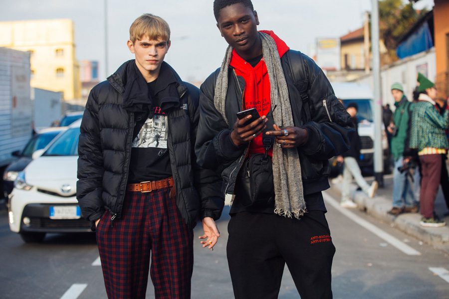 See what the models are wearing off duty in Milan – Of The Minute